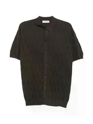 JEORDIE'S Diamond-patterned Short-sleeve Shirt