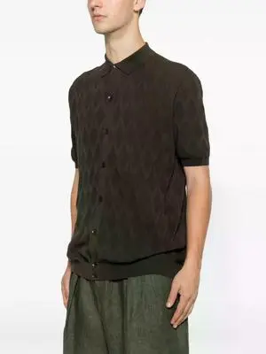 JEORDIE'S Diamond-patterned Short-sleeve Shirt