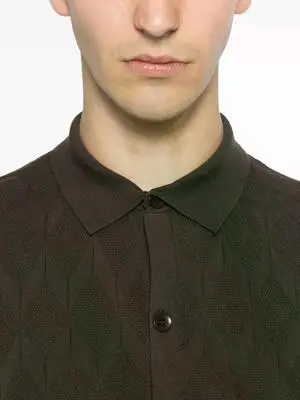 JEORDIE'S Diamond-patterned Short-sleeve Shirt