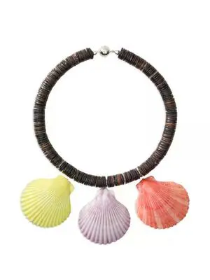 JULIETTA Shell-pendant Beaded Necklace
