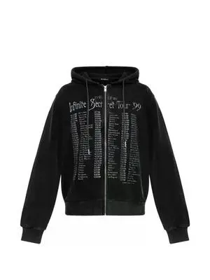 MISBHV Graphic Print Zip-up Hoodie
