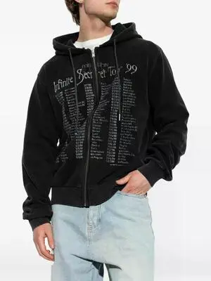 MISBHV Graphic Print Zip-up Hoodie