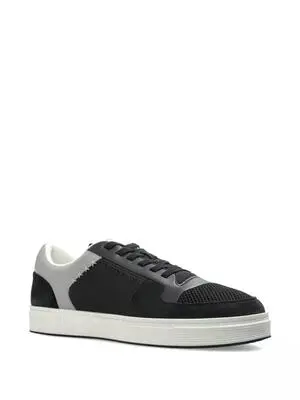 Emporio Armani Cross-stitch Mesh Panelled Sneakers