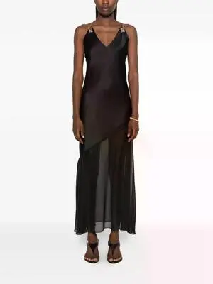 DANAMÉ Chain-strap Midi Dress