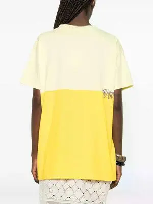 Attico Logo-print Panelled T-shirt