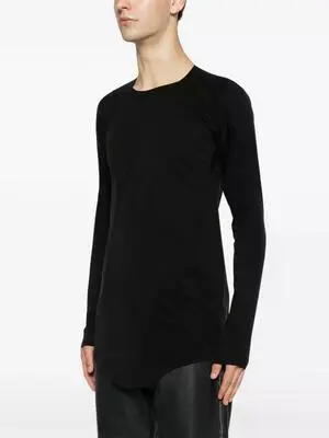 LEON EMANUEL BLANCK Distortion Curved-hem T-shirt