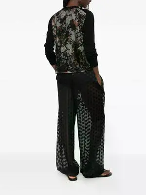 QUETSCHE Lace-panel Sweater