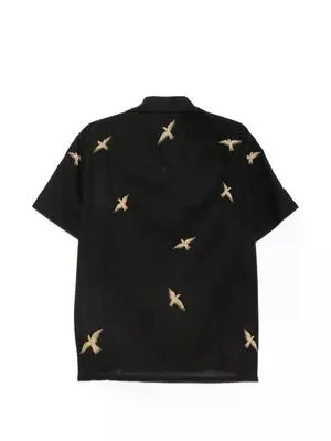 BAZISZT Bird-embroidered Shirt