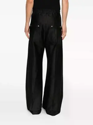 Rick Owens Bela Drawstring Wide-leg Trousers - Black