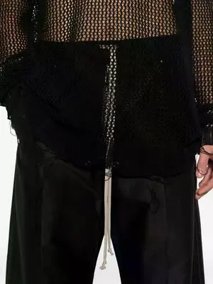 Rick Owens Bela Drawstring Wide-leg Trousers - Black
