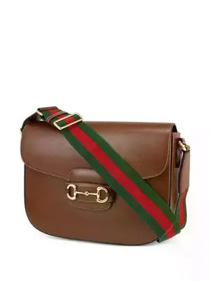 Gucci 1955 Horsebit Shoulder Bag - Brown