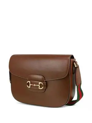 Gucci 1955 Horsebit Shoulder Bag - Brown