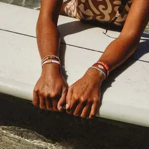 Roxy K'lani X Hair Tie Bracelet Set - Pink