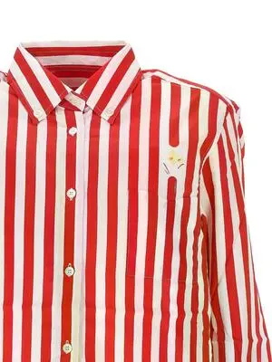 Fiorucci Striped Cotton Shirt - Red