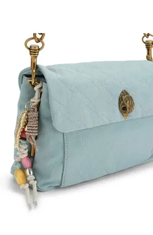 Kurt Geiger Celia Canvas Shoulder Bag - Light/pastel Blue