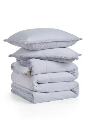 UGG Avery Faux Shearling Comforter & Shams Set - Lilac Hint