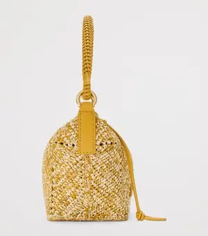 Loewe X Paula's Ibiza Raffia Cala Pouch - Yellow