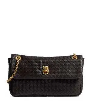 Bottega Veneta Leather Madison Shoulder Bag - Brown