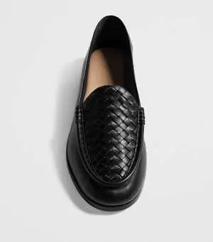 Bottega Veneta Leather Loafers With Intrecciato Weave
