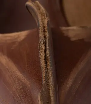 Prada Antiqued Leather Sculptural Pumps - Brown
