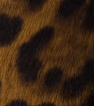 Prada Brushed Leather Leopard Print Ballet Flats - Neutral