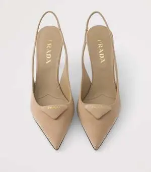 Prada Suede Slingback Pumps