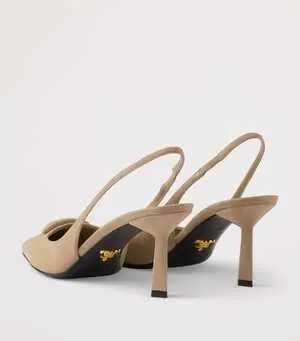 Prada Suede Slingback Pumps