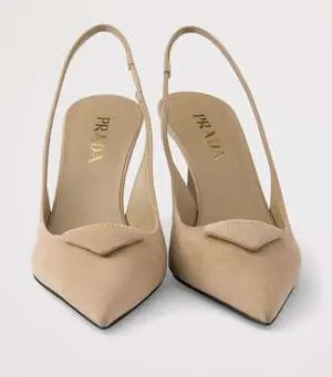 Prada Suede Slingback Pumps