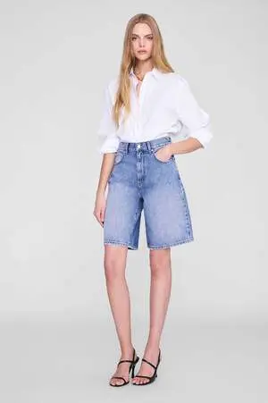 ANINE BING Jasper Shorts - Pacific Blue