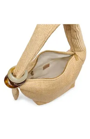 Dolce Vita Kalen Raffia Shoulder Bag - Natural