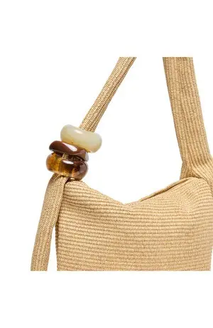 Dolce Vita Kalen Raffia Shoulder Bag - Natural