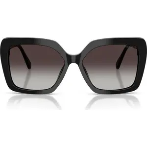 SWAROVSKI Butterfly Silhouette Sunglasses - Black/gradient Grey