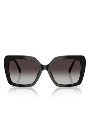 SWAROVSKI Swarovski Butterfly Silhouette Sunglasses Black/gradient Grey