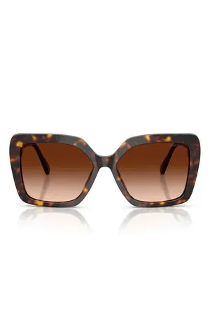 SWAROVSKI Butterfly Silhouette Sunglasses - Havana/brown Gradient