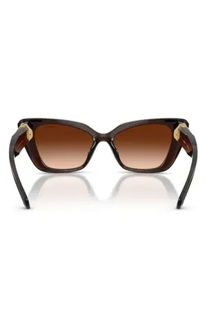 SWAROVSKI Cat Eye Sunglasses - Transparent Brown/brown