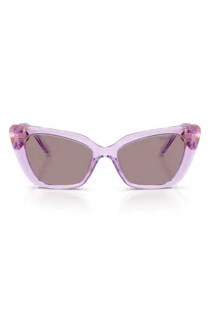 SWAROVSKI Swarovski Cat Eye Sunglasses Transparent Lilac/violet