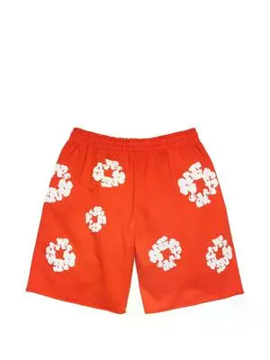 DENIM TEARS Cotton Wreath Shorts - Orange