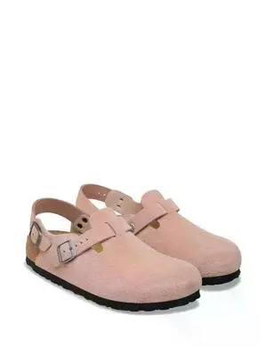 BIRKENSTOCK Tokio Buckle-fastening Suede Mules