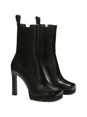 Off-White Calf Sponge High-heeled Chelsea Boots