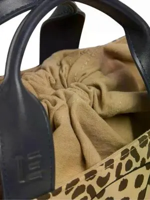 INOUI EDITIONS Nomade Felis Leopard Print Tote Bag