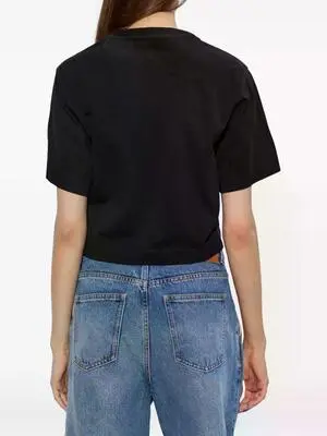 Off-White Cropped Logo T-shirt