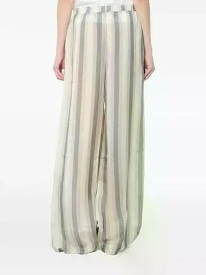 THE FRANKIE SHOP Baxter Striped Wide-leg Trousers