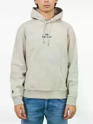 Polo Ralph Lauren Logo-embroidered Hoodie - Grey