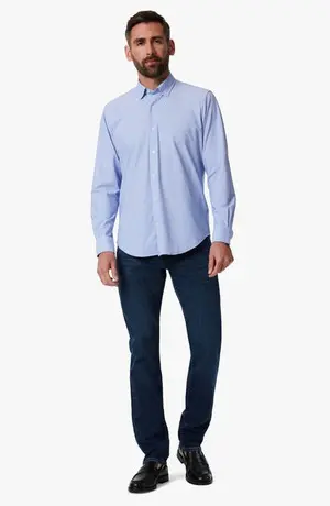 34 Heritage Geometric Button-up Shirt - Blue