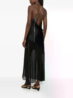 DANAMÉ Chain-strap Midi Dress