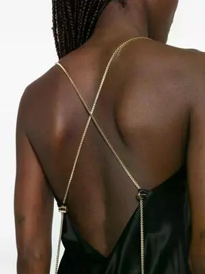 DANAMÉ Chain-strap Midi Dress