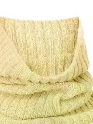 LINNEA LUND Maya Ribbed Scarf - Neutrals