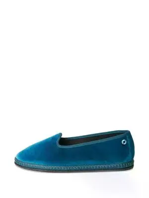 PIEDATERRE Velvet Slip-ons