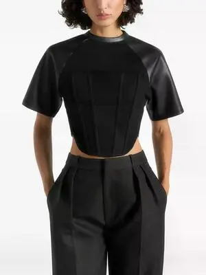 Manière De Voir Maniere De Voir Juline Corset T-shirt - Black