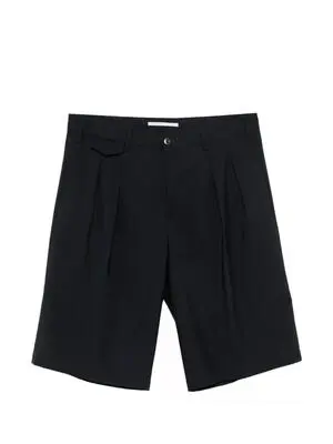 BRIGLIA 1949 Pleated Button Shorts - Blue